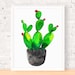 Watercolor Cactus Poster, Succulent Wall Art, Gallery Decor Print - Etsy