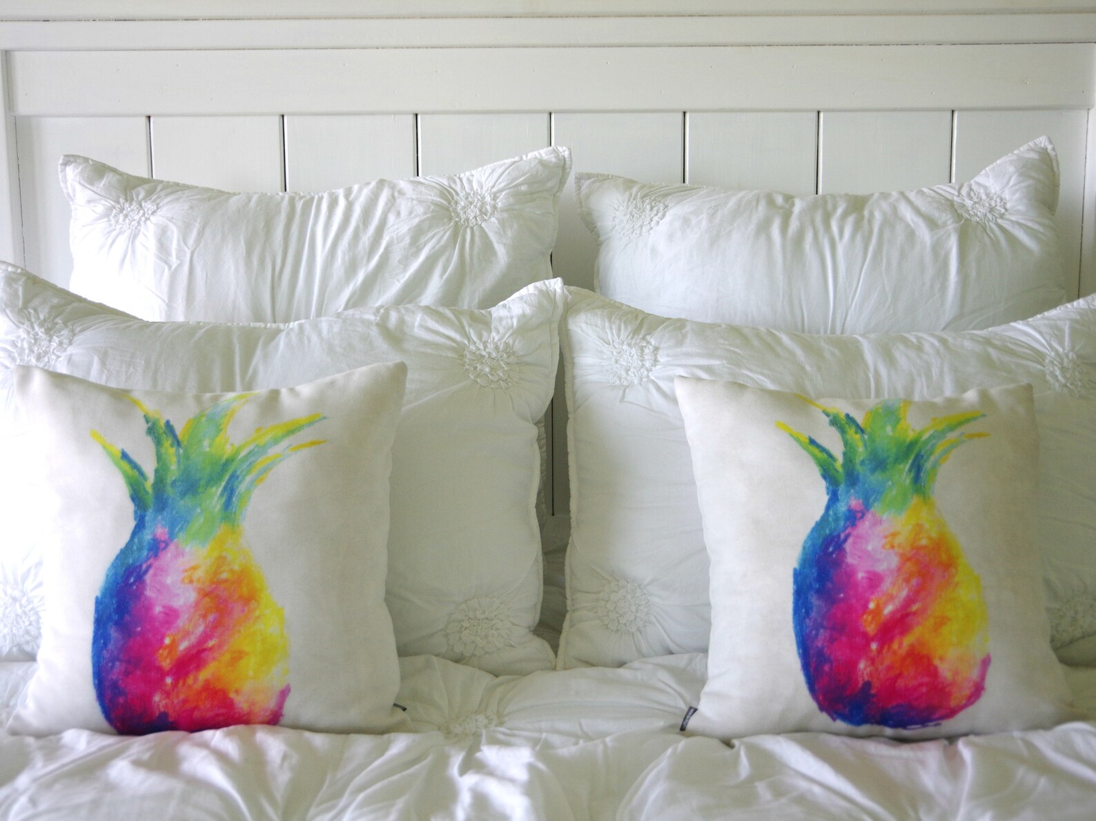 Pineapple Pillows, Tropical Pillow, Pineapple Pillowcase, Housewarming ...