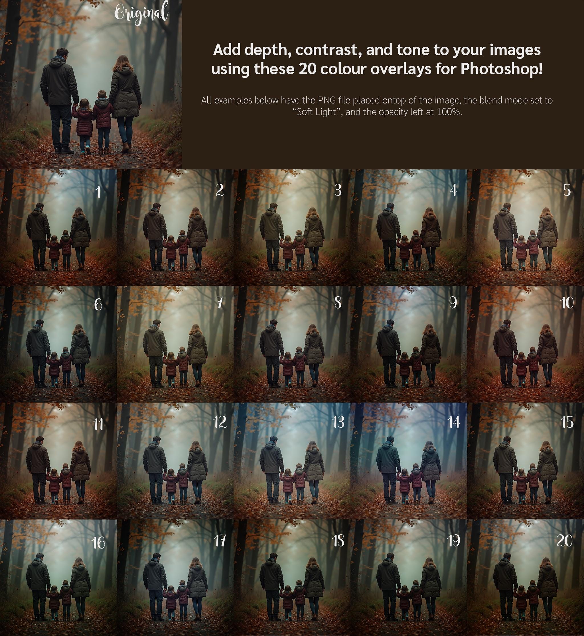 Colour Overlays, Photoshop Overlays, Photography Filters, Color Overlay ...