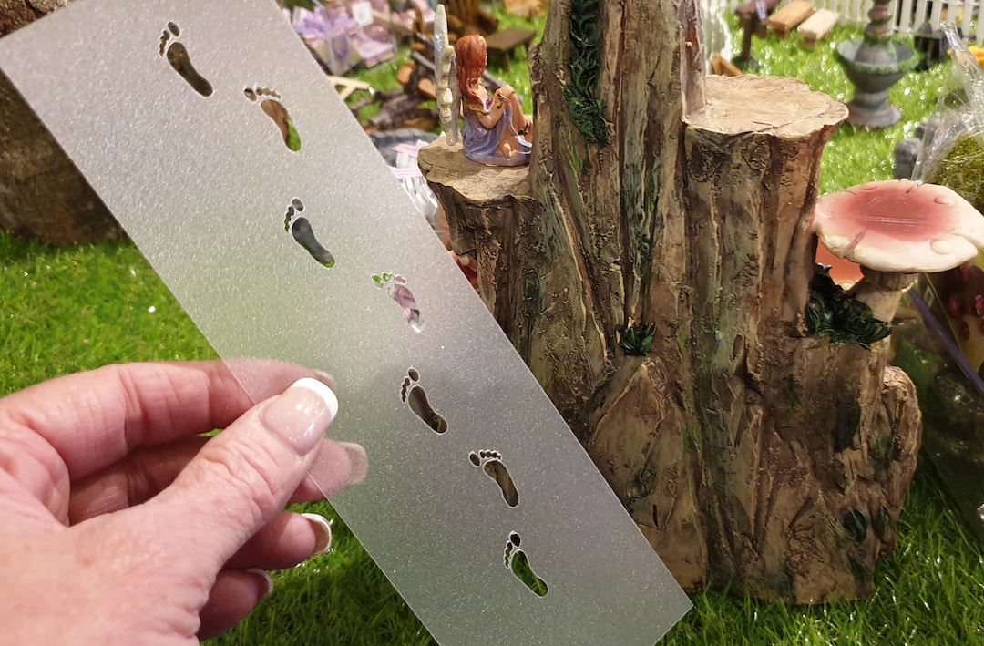 Miniature Fairy Footprint Stencil - Etsy UK