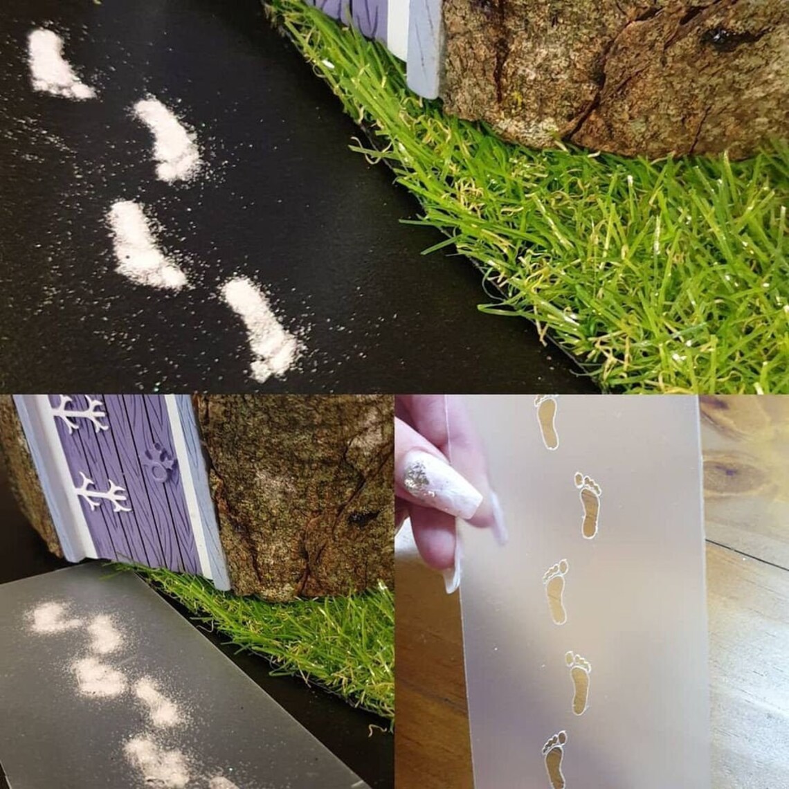 Miniature Fairy Footprint Stencil - Etsy