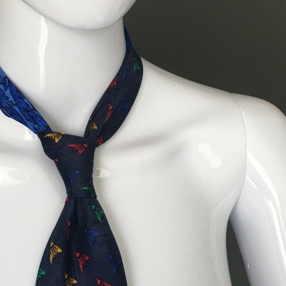 Gianni Versace / bees / blue / silk / Made in Italy / vintage | Etsy