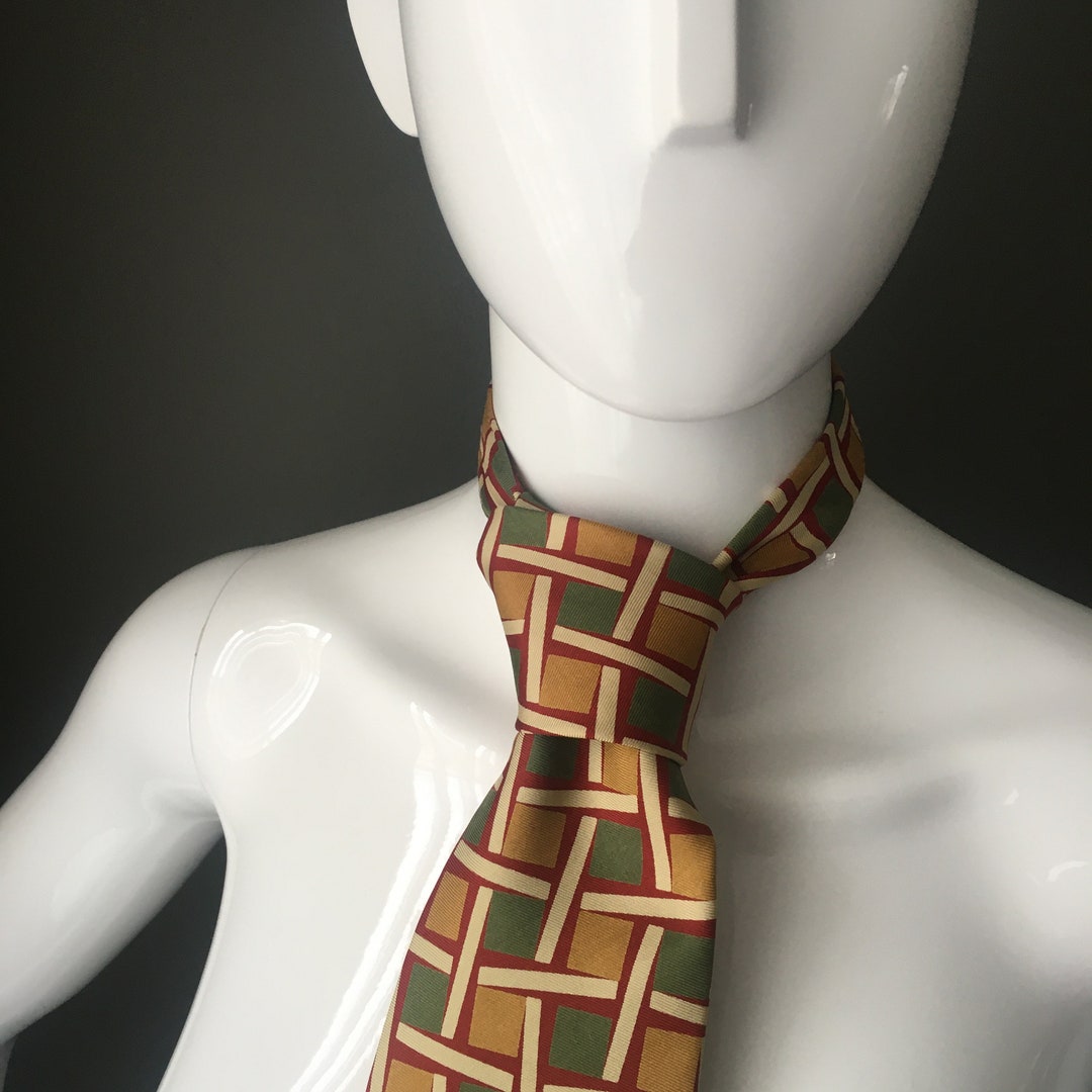Countess Mara / Graphic Print / Silk Twill / Vintage / Necktie - Etsy