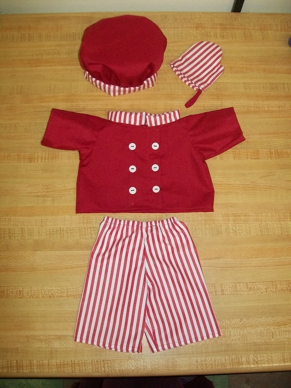 CHEF COOK outfit of hat/toque jacket pants oven mitt for | Etsy