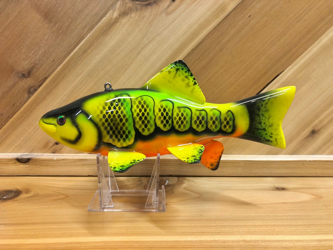 Fire Tiger Craw I Fish Spearing Decoy - Etsy