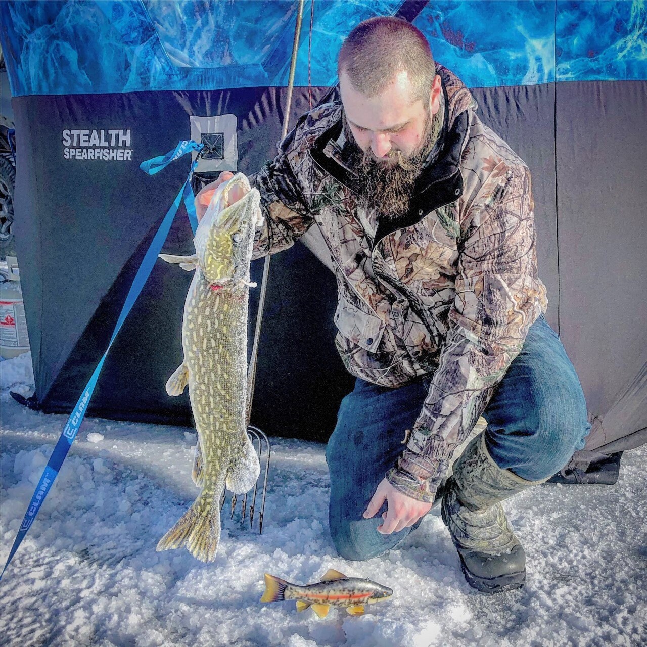 Tiger Musky Fish Spearing Decoy - Etsy