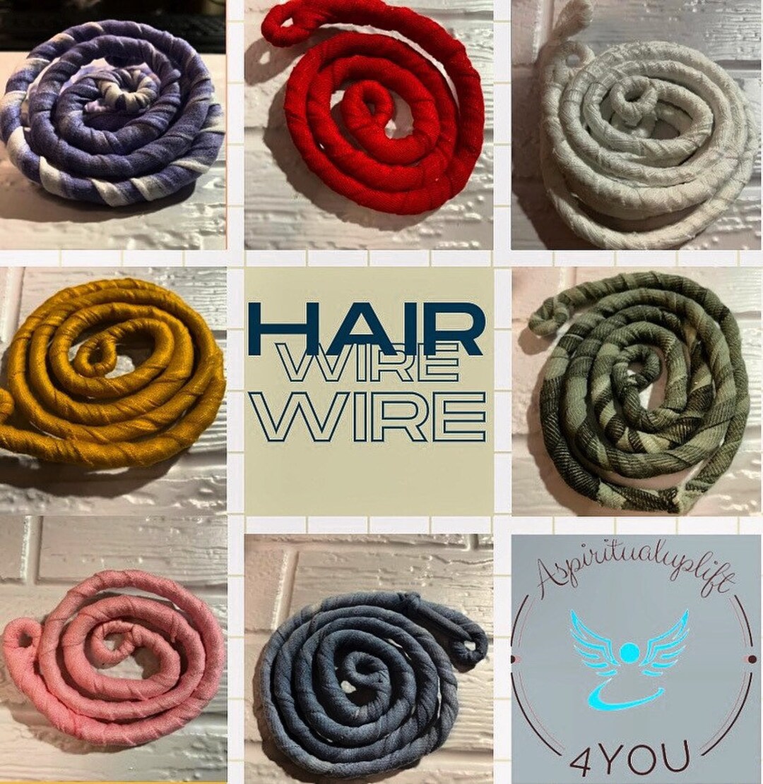 Dreadlocks Hair Tie, 12-40in, Spiral Bendable Hair Tie, Braids, Locs ...