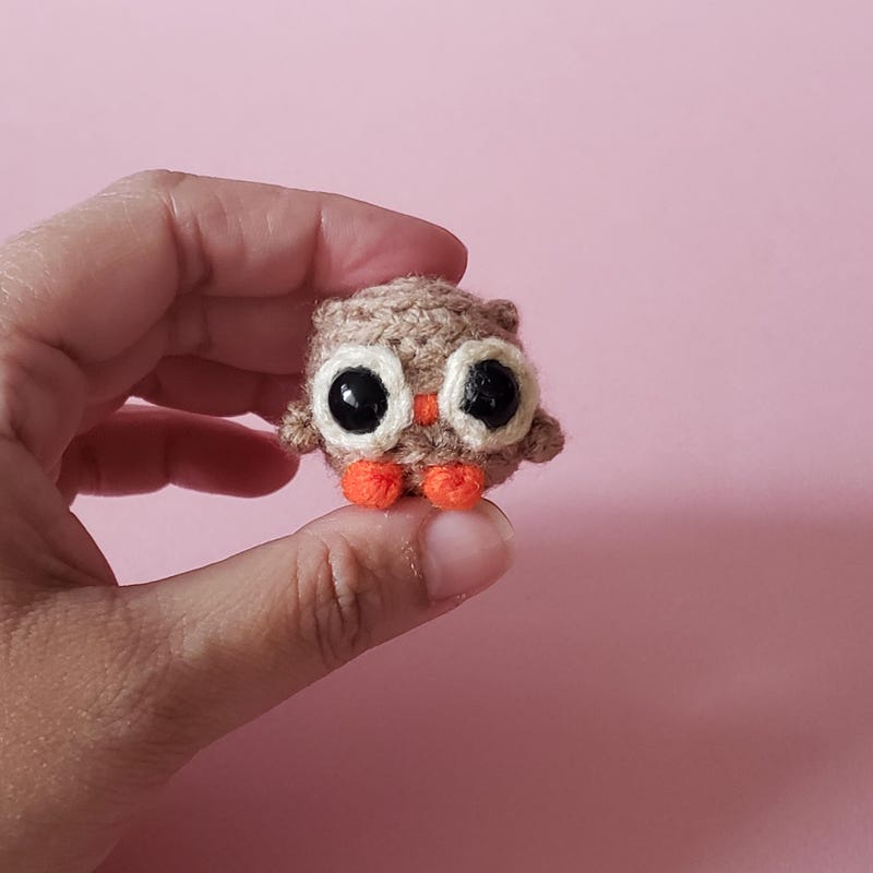 Mini Crochet Owl - Etsy