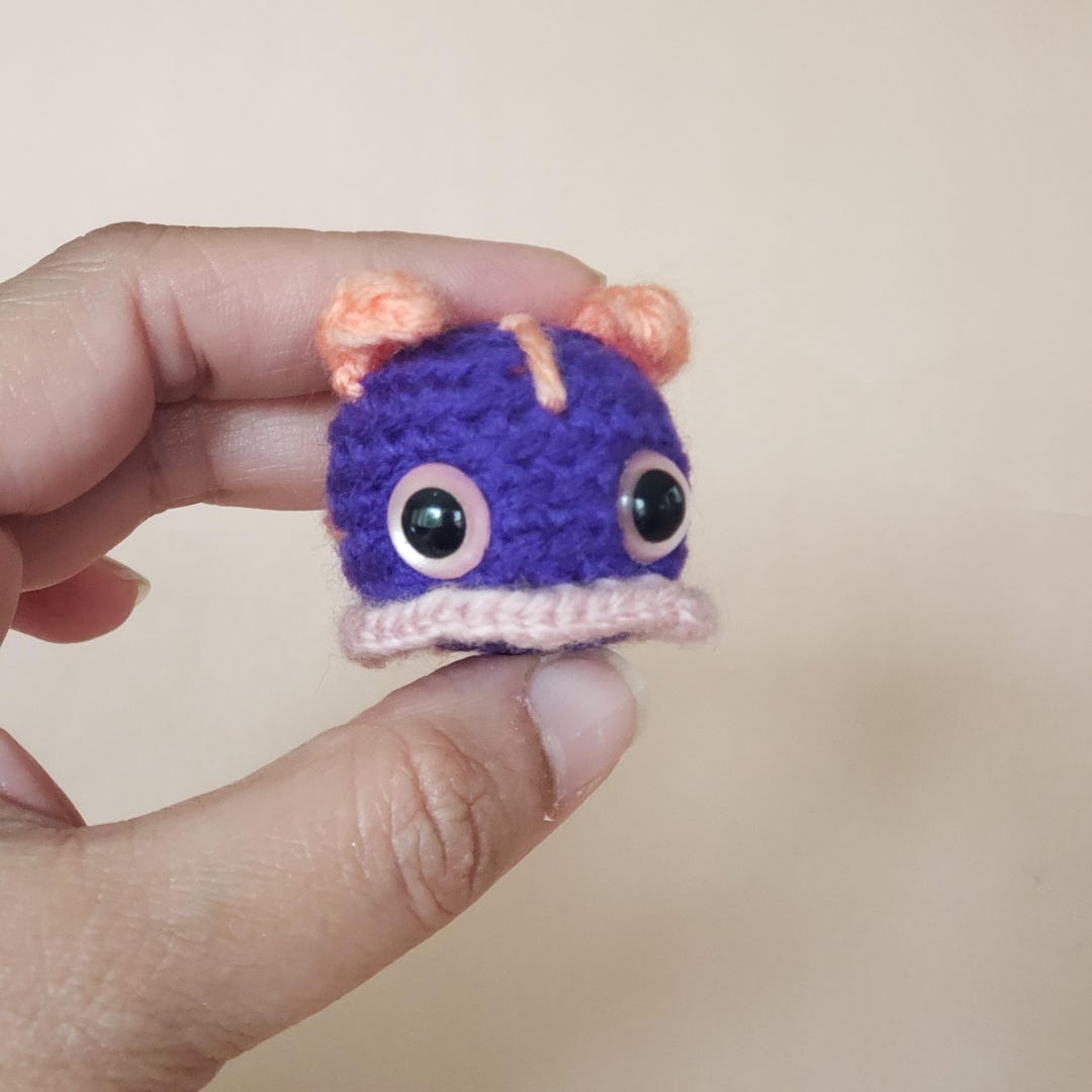 Custom Crochet Sea Slug Plush: Miniature Stuffed Animal Toy - Etsy