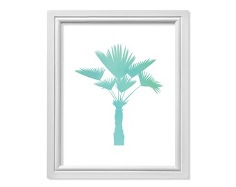 Palm tree art | Etsy