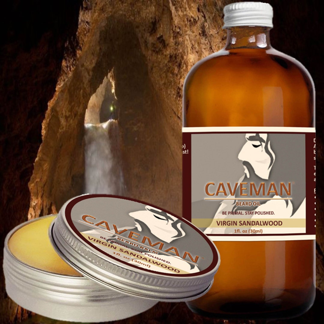 CAVEMAN Beard Care Gift Set - Two Pack - Beard Oil Conditioner and ...