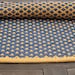 Navy Blue and Mustard Geometric Runner Rug / Kitchen Runner Rug ...