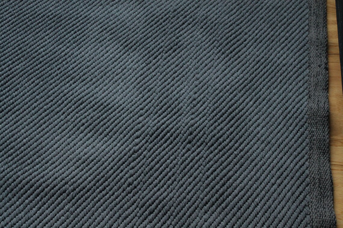 Gray Area Rug 4 X 8 Ft Gray Cotton Rug Washable Rag Rug - Etsy