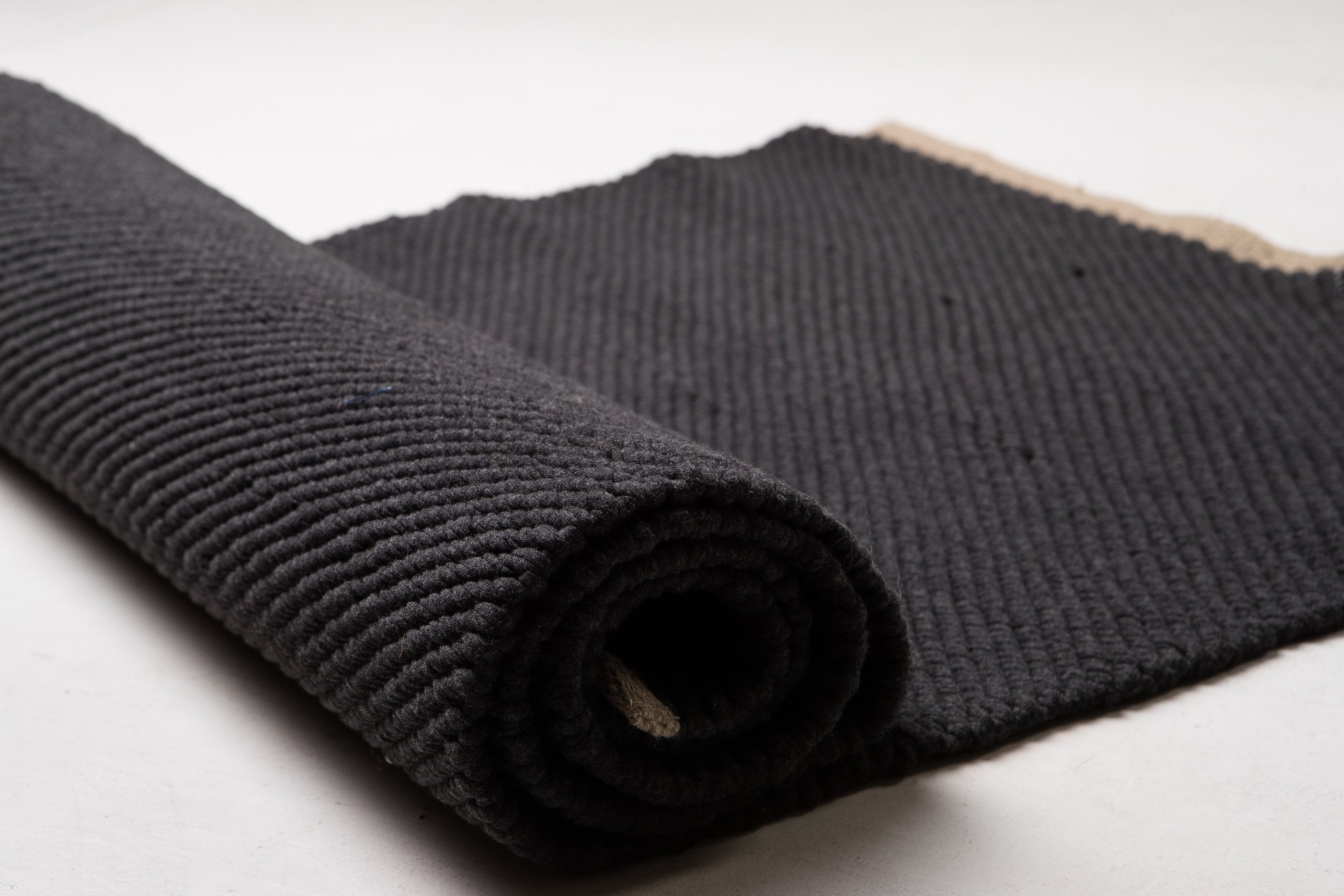 Black Floor Rug, Multiple Sizes Black Kitchen Rug, Black Bedside Rug ...