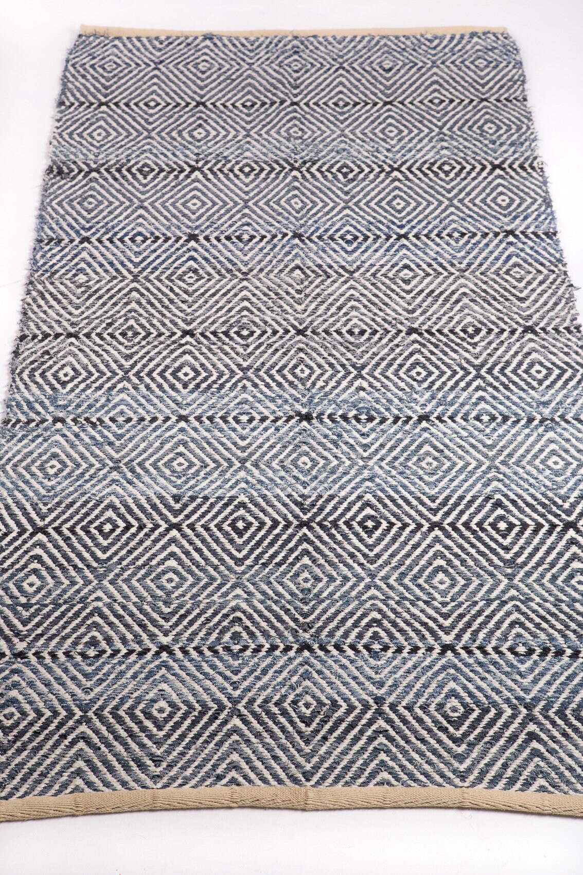 Denim Blue Rug /multiple Sizes Rug /handwoven Kitchen Cotton | Etsy