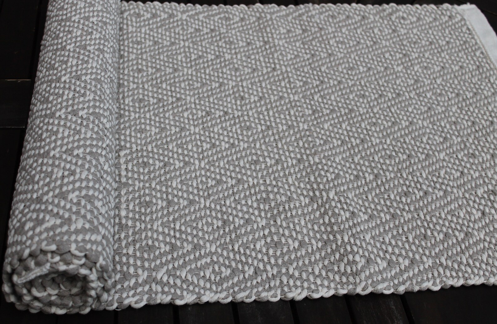 Linen and Natural White Runner Rug / Multiple Sizes Handwoven - Etsy