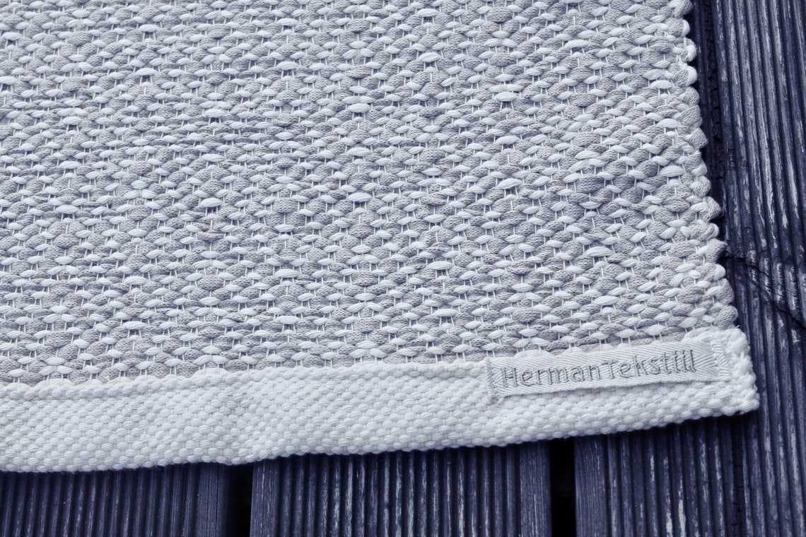 Linen and Natural White Runner Rug / Multiple Sizes Handwoven - Etsy