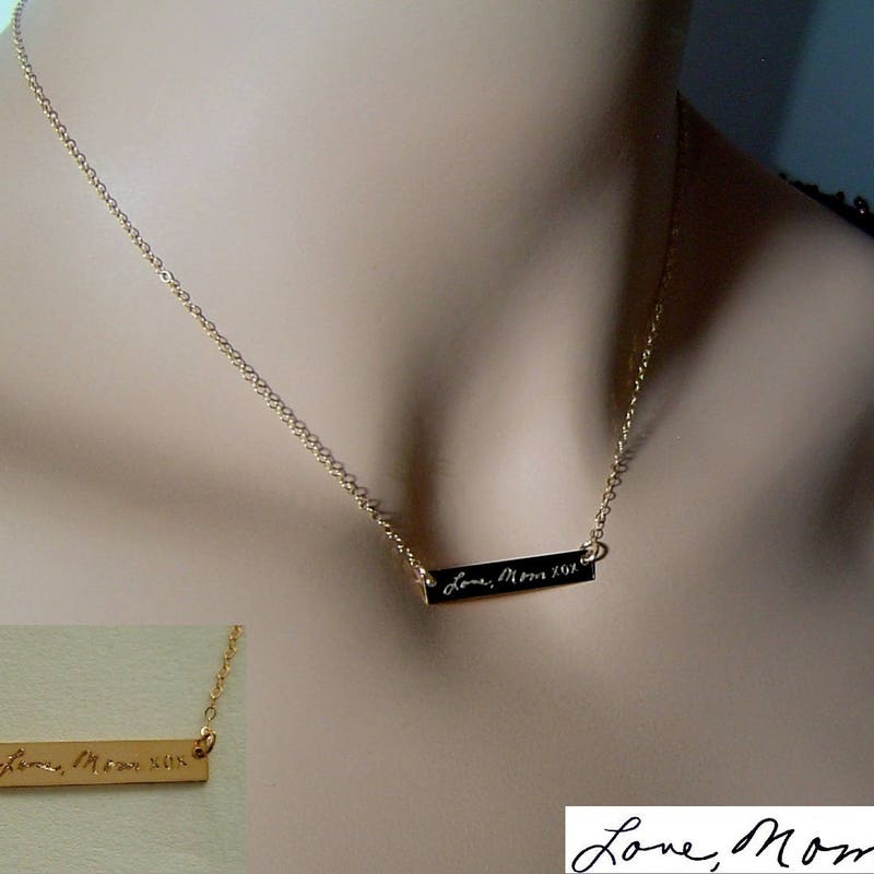 Handwritten Necklace - Etsy