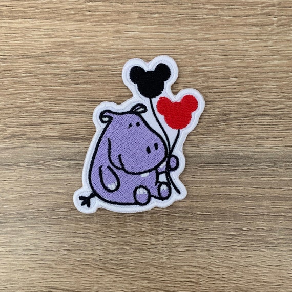 Hippo Iron on Patch Hippo Patches Patches Iron on - Etsy
