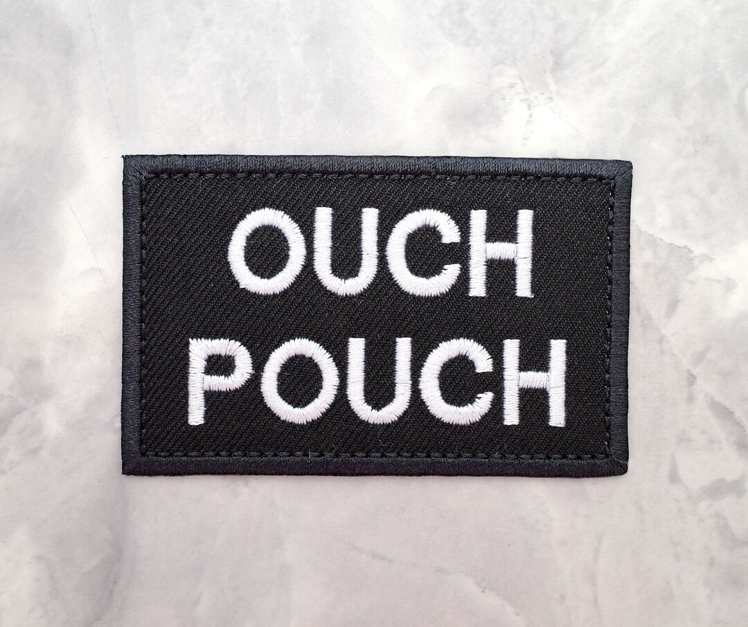 Ouch Pouch Iron on Patch, Ouch Pouch Hook and Loop, Ouch Pouch Patch Iron On, Embroidered Patch ...