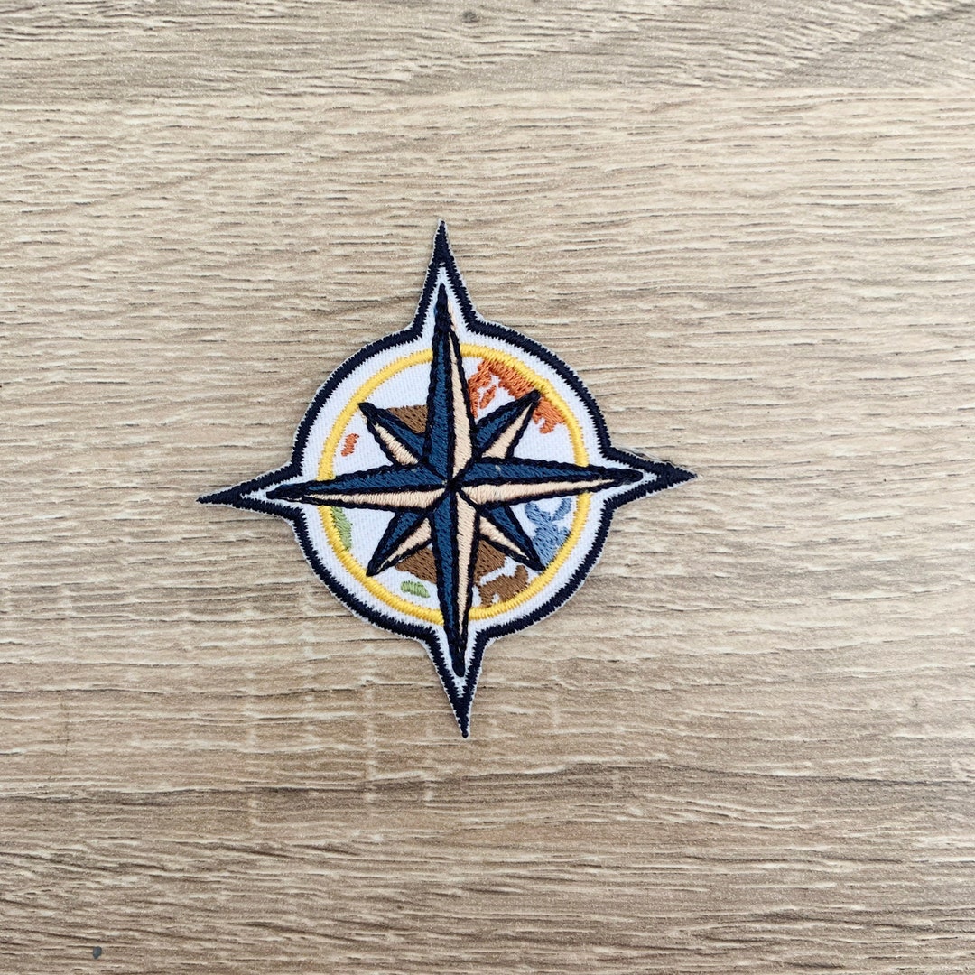 Compass Iron on Patch Compass Patches, Cartoon Patches Iron on ...