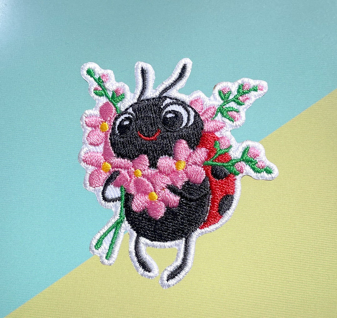 Lady Bug Iron on Patch Lady Bug Patches, Lady Bug Patches Iron on ...