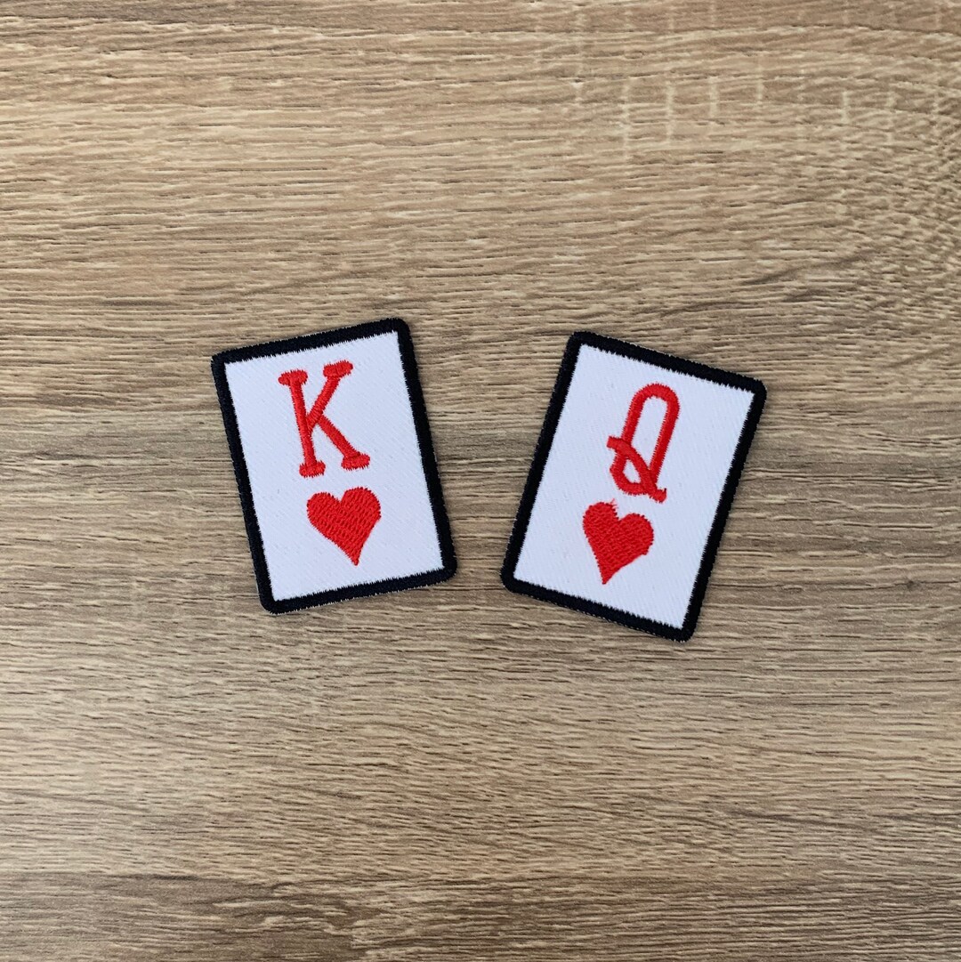 Card Iron on Patch King Card Patches, Patches Iron on ,embroidered ...
