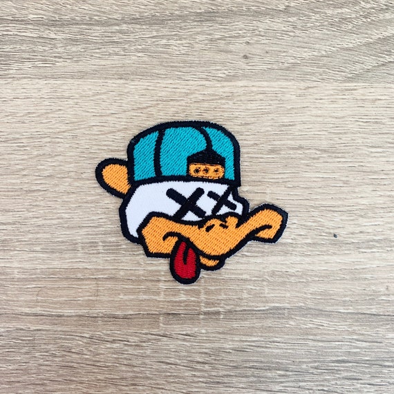 Duck Iron on Patch Patches Duck Patches Iron on embroidered - Etsy