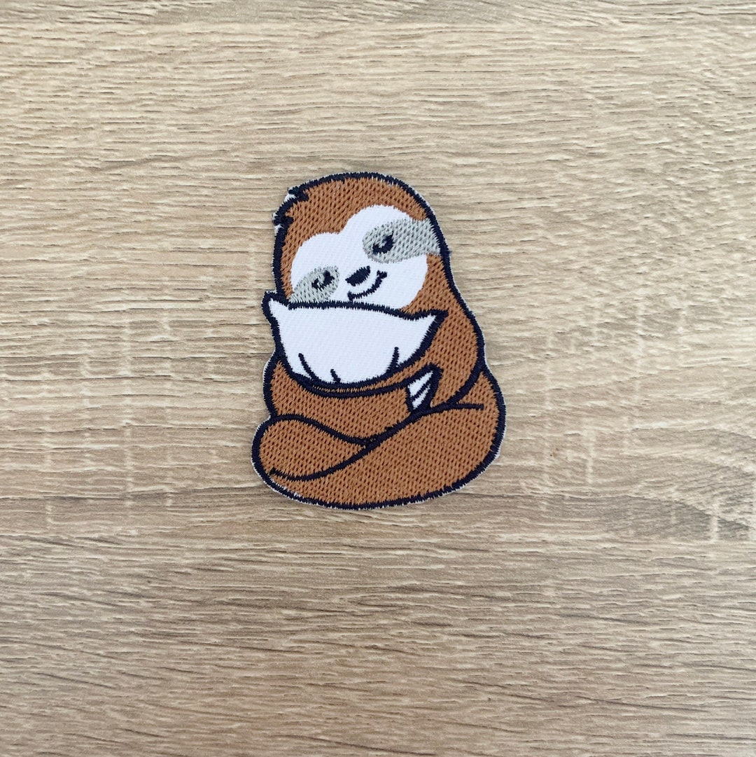 Lazy Sloth Iron on Patch Sloth Patches Cartoon Patches Iron - Etsy
