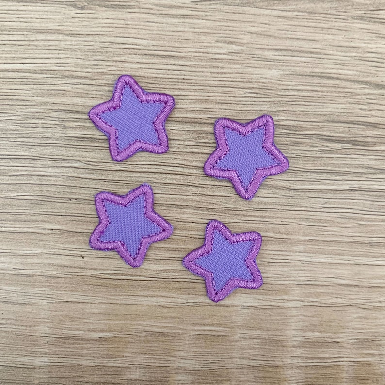 4 Pc Tiny Stars Iron on Patch Star Patches, Cartoon Patches Iron on ...
