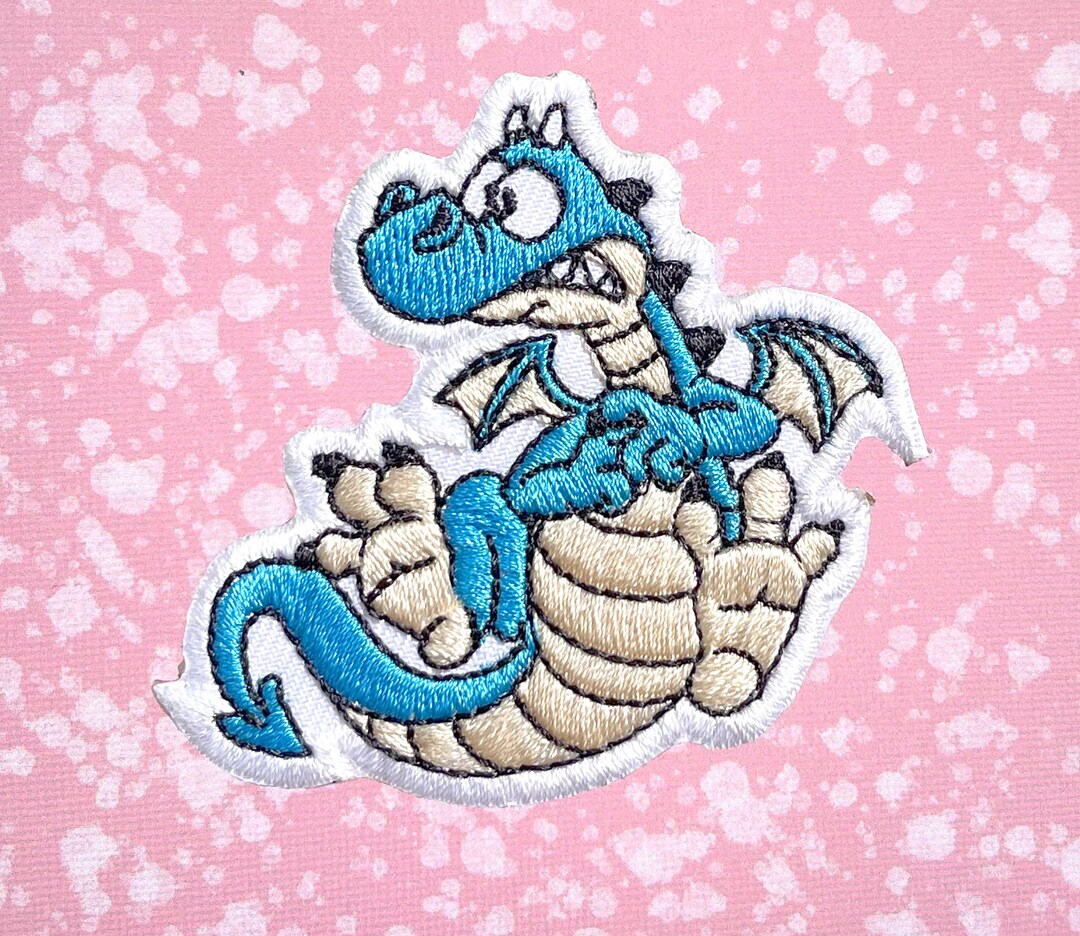 Cute Dragon Iron on Patch Dragon Patches, Dragon Patches Iron on ...