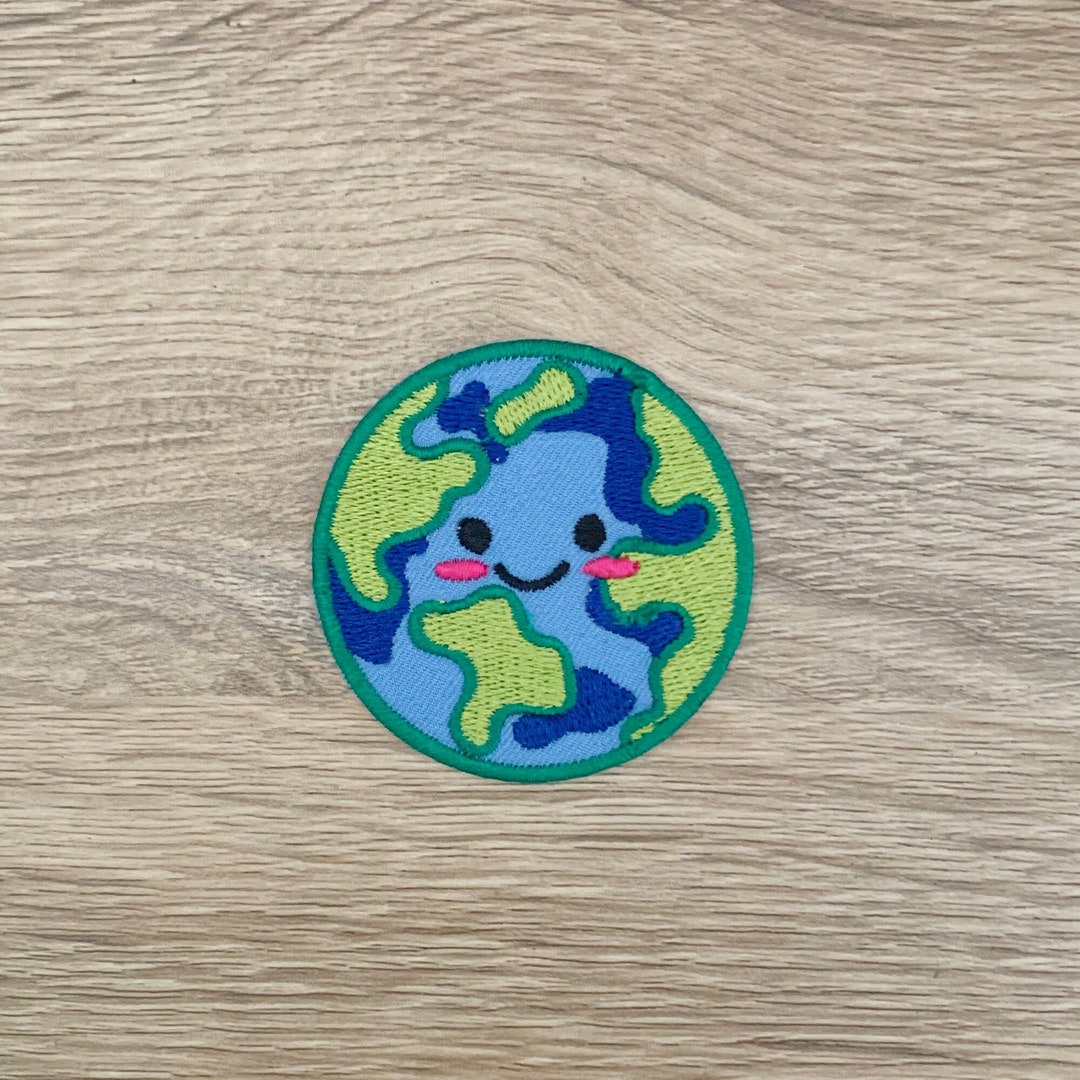 Earth Iron on Patch Earth Patches, Patches Iron on ,embroidered Patch ...