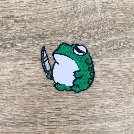 Frog Killer Iron on Patch Frog Patches Frog Patches Iron on - Etsy