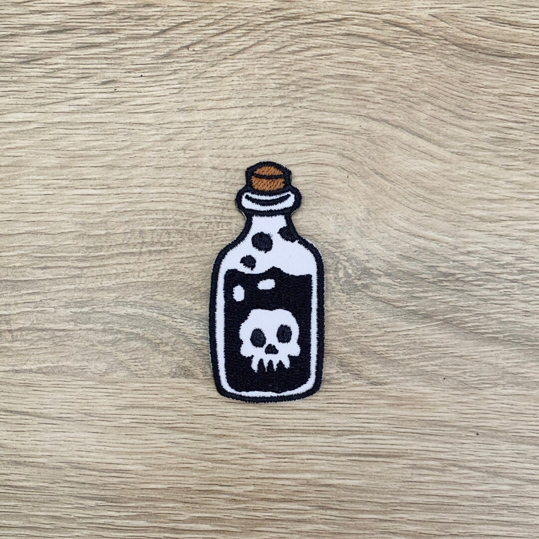 Poison Iron on Patch Poison Bottle Patches, Cartoon Patches Iron on ...