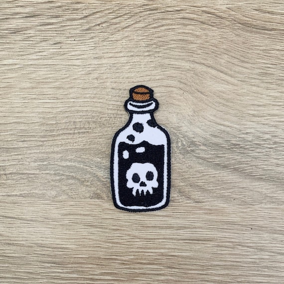 Poison Iron on Patch Poison Bottle Patches Cartoon Patches | Etsy