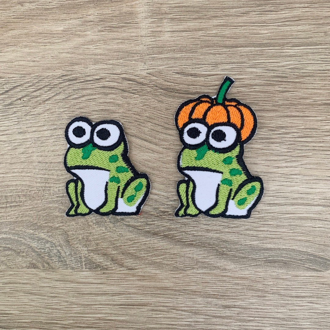 Frog Iron on Patch Frog Patches, Frog Patches Iron on ,embroidered ...