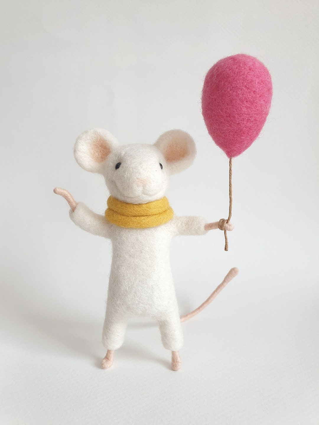 Felt Mouse Birthday Table Decoration Needle Felt Figure Felt Animal ...