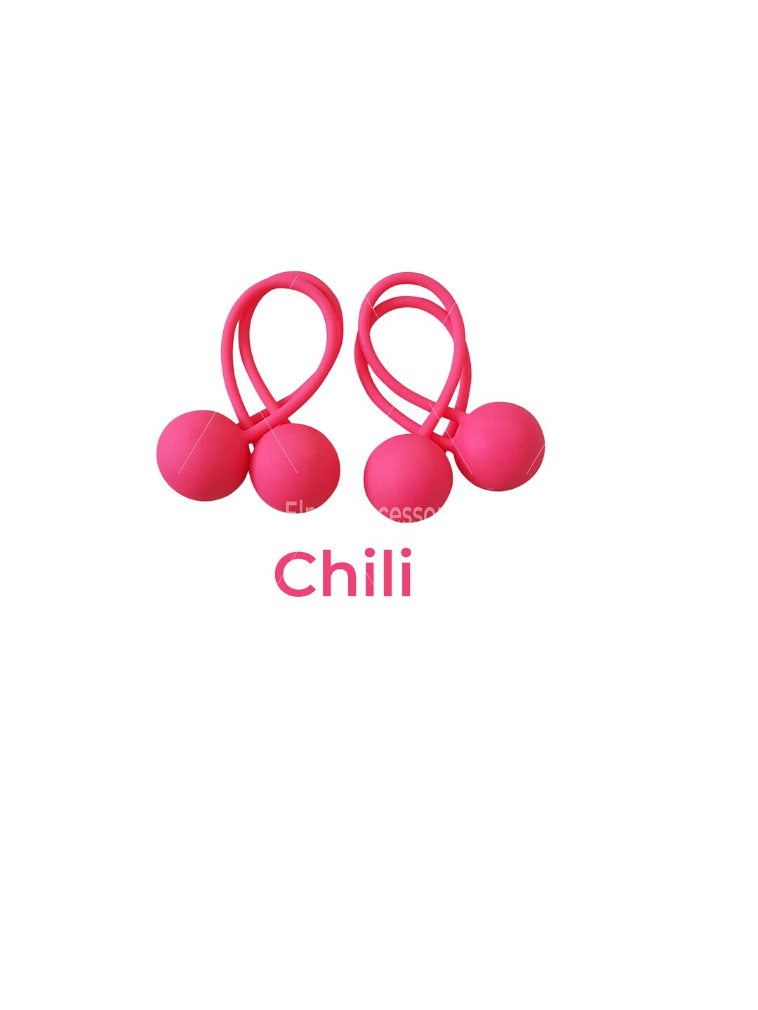 BOBBELASTIC® Red (chile) Silicone Hair Bobble - Etsy