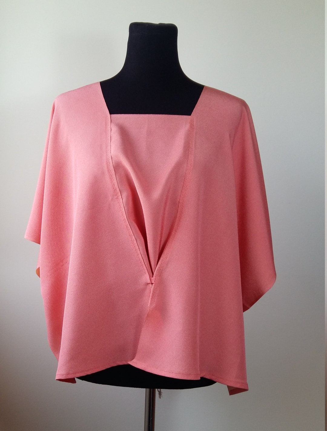 Delta-blouse Made of Natural Unused Japanese Vintage Silk - Plant Dyes ...