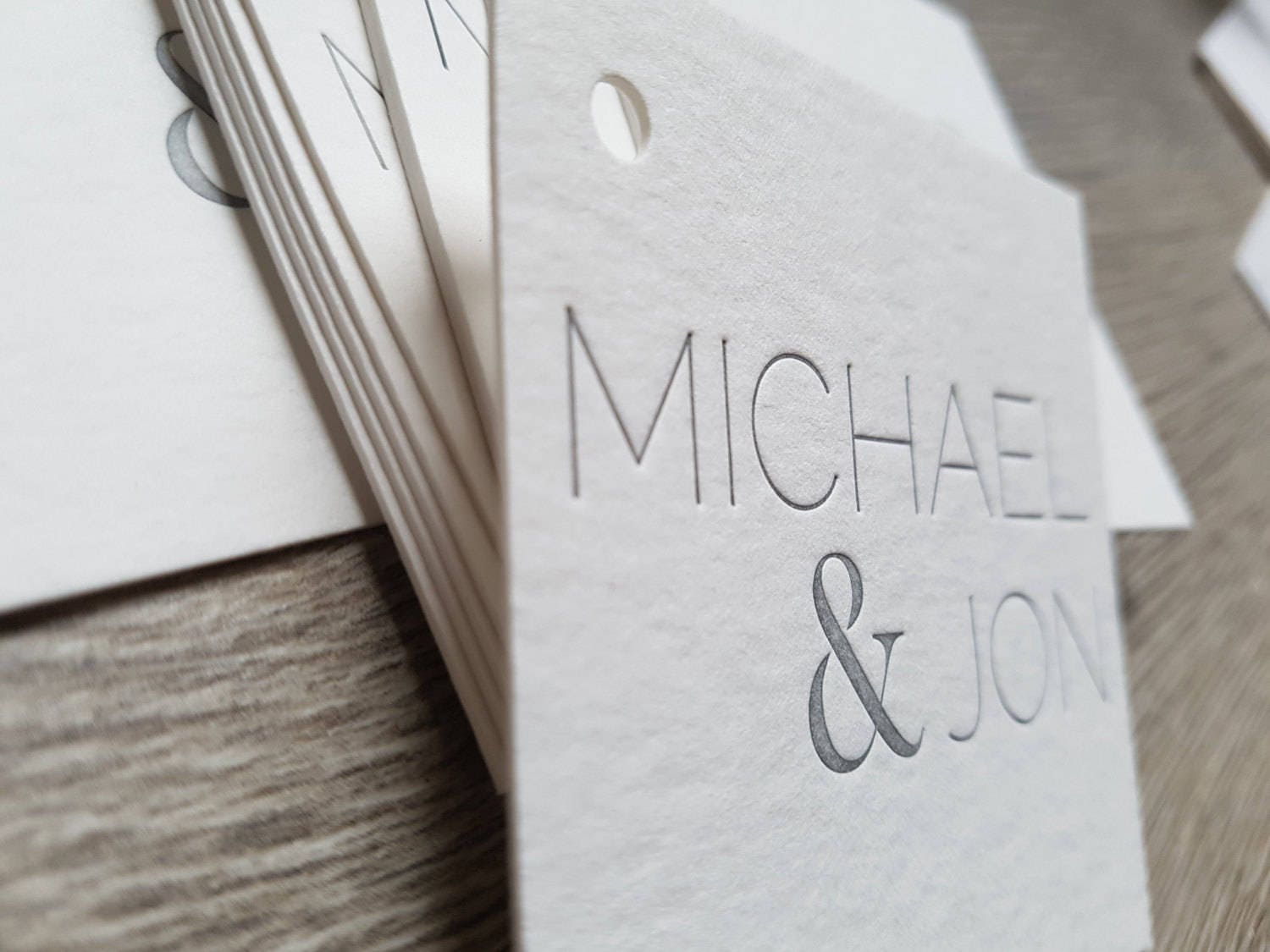 500 Custom Letterpress Hang Tags: Square, Thick Card Stock - Etsy