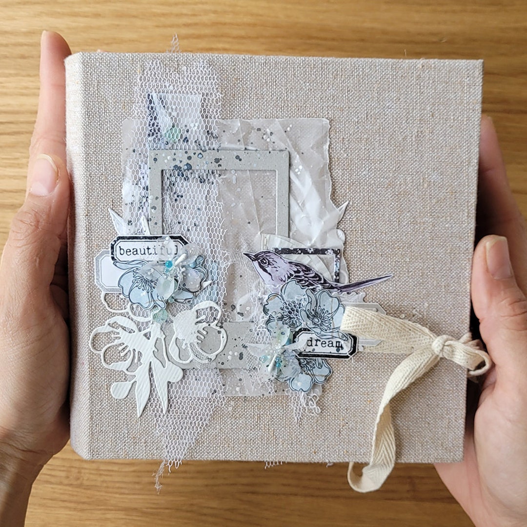 Botanical Garden Junk Journal, Unique Junk Book Handmade Art Book 6x6 ...