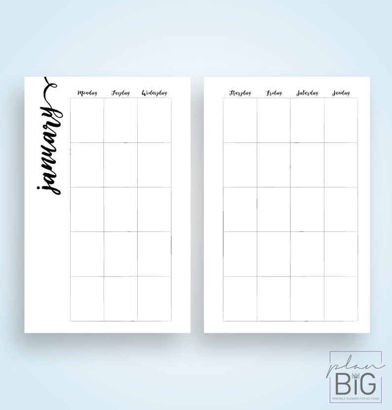 Undated Weekly Planner 5 5 X 8 5 Printable Planner Inserts Etsy undated-weekly-planner-5-5-x-8-5-printable-planner-inserts-etsy