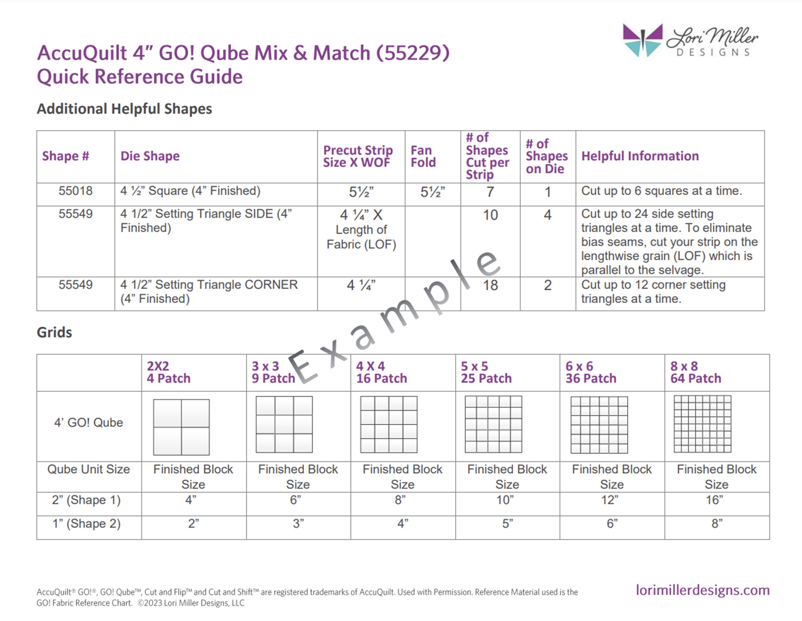 PDF Download - Accuquilt Qube Quick Reference Guide - Etsy