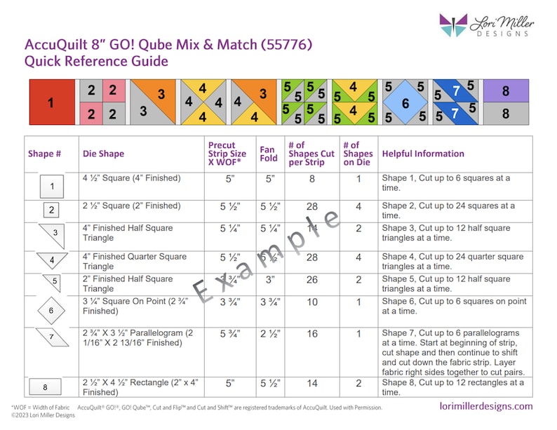 PDF Download - Accuquilt Qube Quick Reference Guide - Etsy