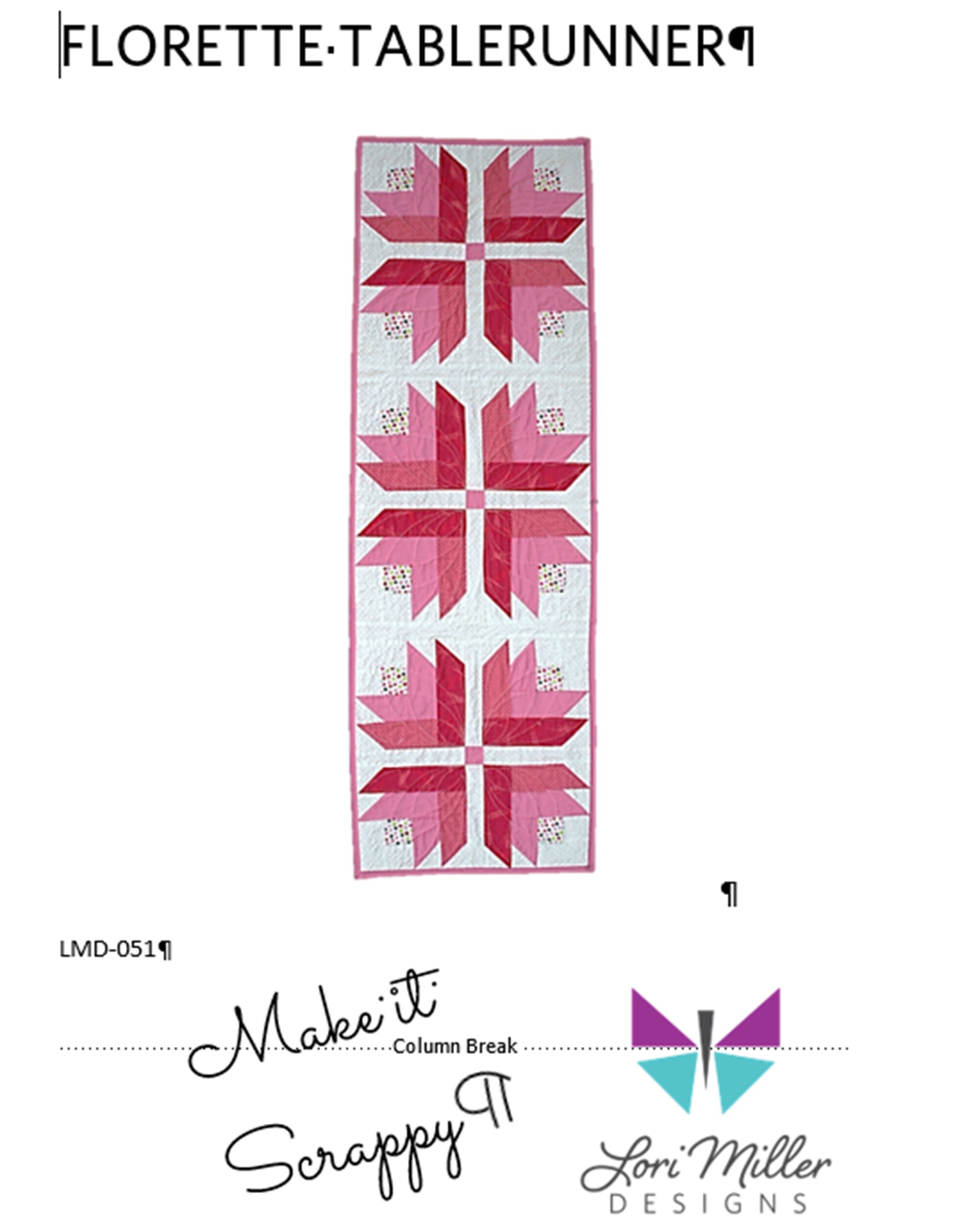 PDF Pattern - Florette Tablerunner - Etsy