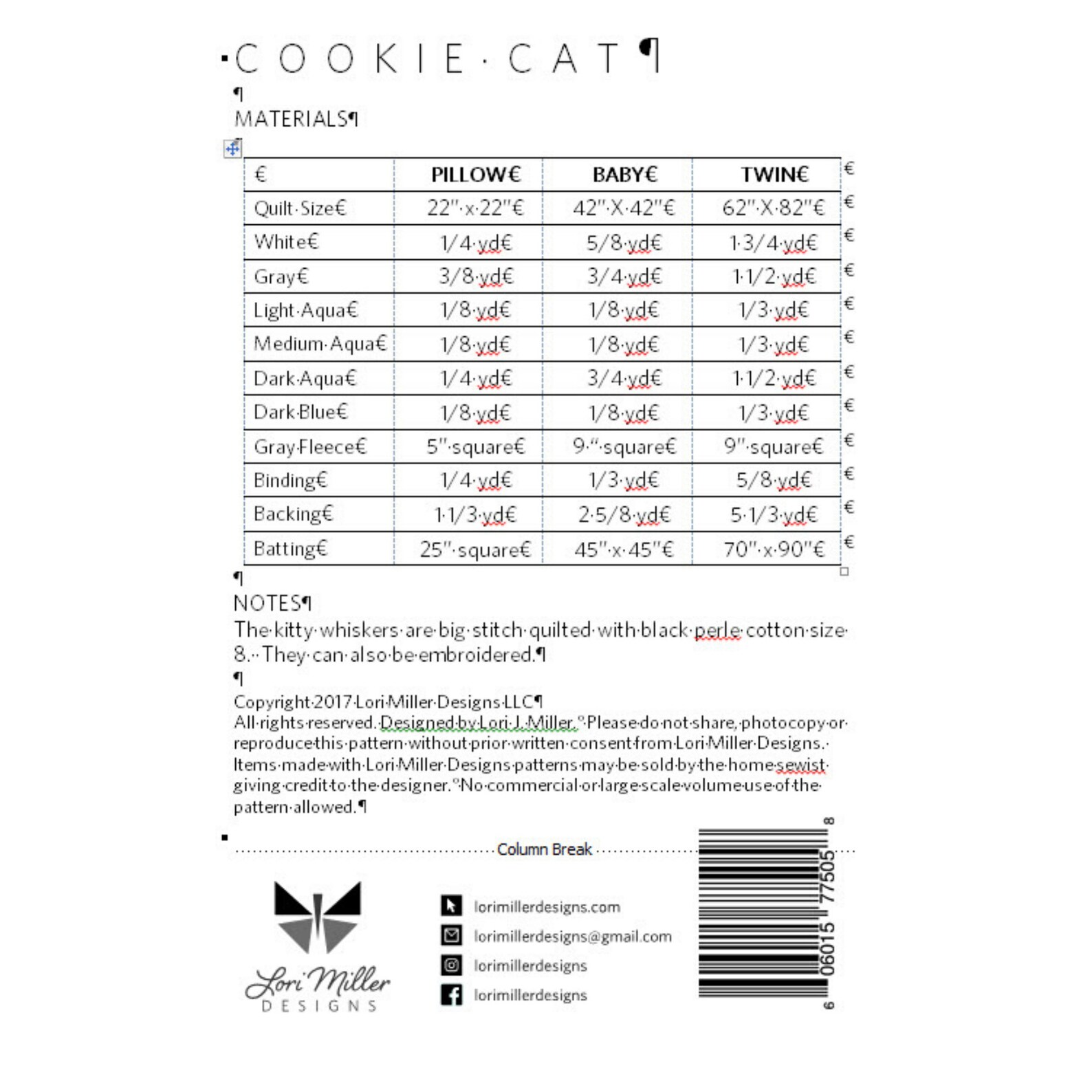 PDF Pattern - Cookie Cat - Etsy