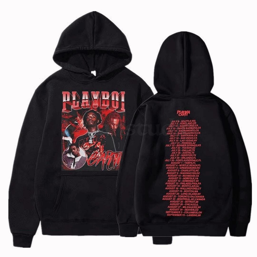 Playboi Carti Double Sided Hoodie All Sizes - Etsy
