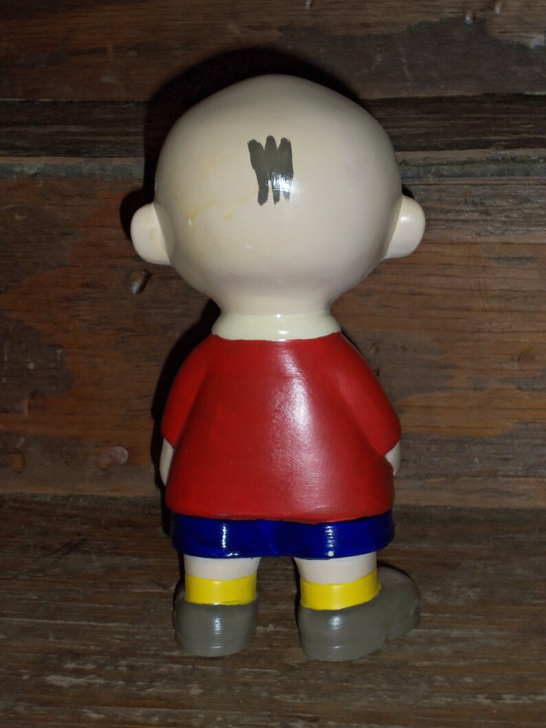 Ceramic Charlie Brown Figurine Vintage Charlie Brown Statue Etsy