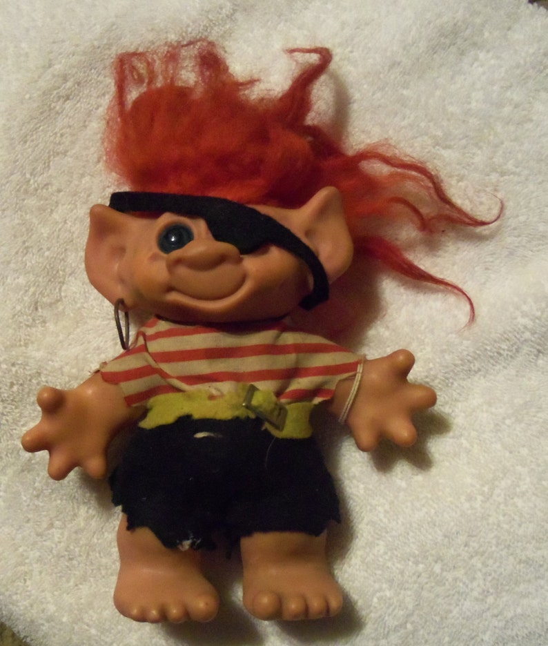 Large Pirate Dam Troll Bank Vintage Troll Doll Bank Dam Things - Etsy
