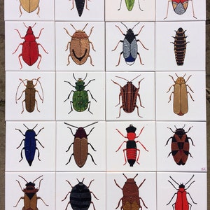 Red and Silver Bug, Original Ceramic Tile Painting, Splashback, Wall ...